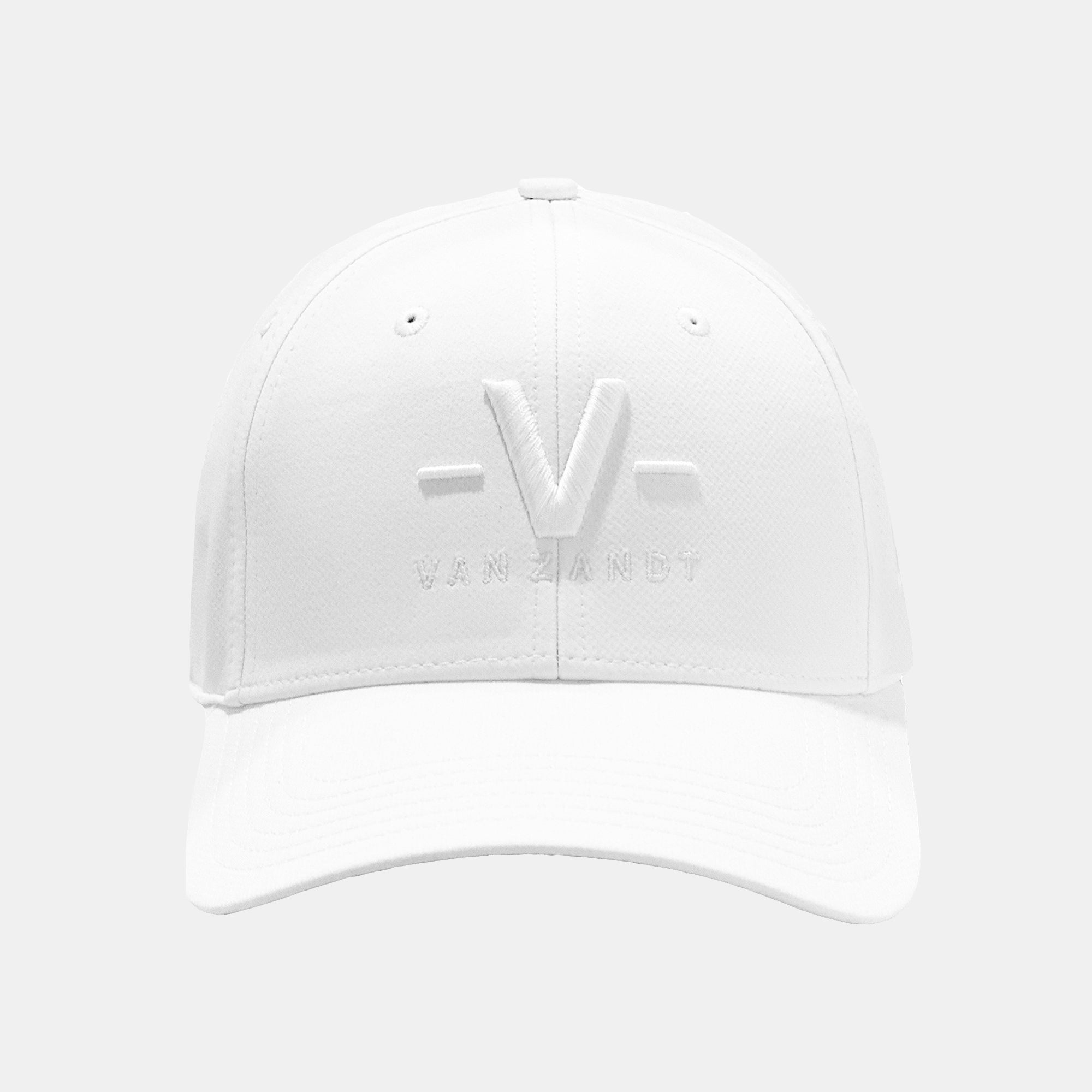 3D Embroidered Van Zandt Logo White Hat | VAN ZANDT APPAREL